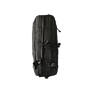 Oxygen Tank Backpack for D Cylinders, Black Oxford Cloth Portable Oxygen Bag with Padded Shoulder Straps and Sternum Strap, Integrated Tubing Port for Tubing Connection, Oxygen Tank Holder