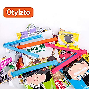 Otylzto 4 Size Assorted 40 PCS Food Bag Clips Bag Sealing Clips,Kitchen Clips for Bags