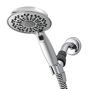 Waterpik High Pressure Hand Held Shower Head With Hose, Power Spray 6-Mode, Chrome VHX-663E