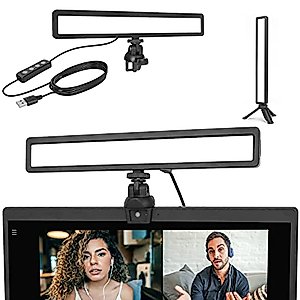 Video Conference Lighting, LUXCEO Zoom Light for Remote Working, Webcam Lighting for Laptop, Zoom Calls, Live Streaming, Online Class, Self Broadcasting, Video Conference Light Kit for Zoom Meeting