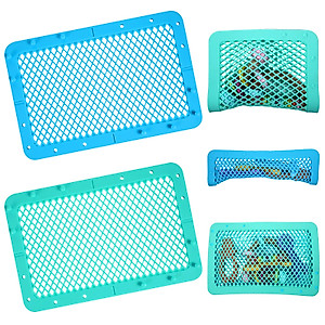 Maxcheck Silicone Dishwasher Bag Large Baby Bottles Dishwasher Bag Silicone Dishwasher Bag for Small Items Bottle Nipples Breast Pump Accessories Pacifier Toy Parts(Blue, Green)