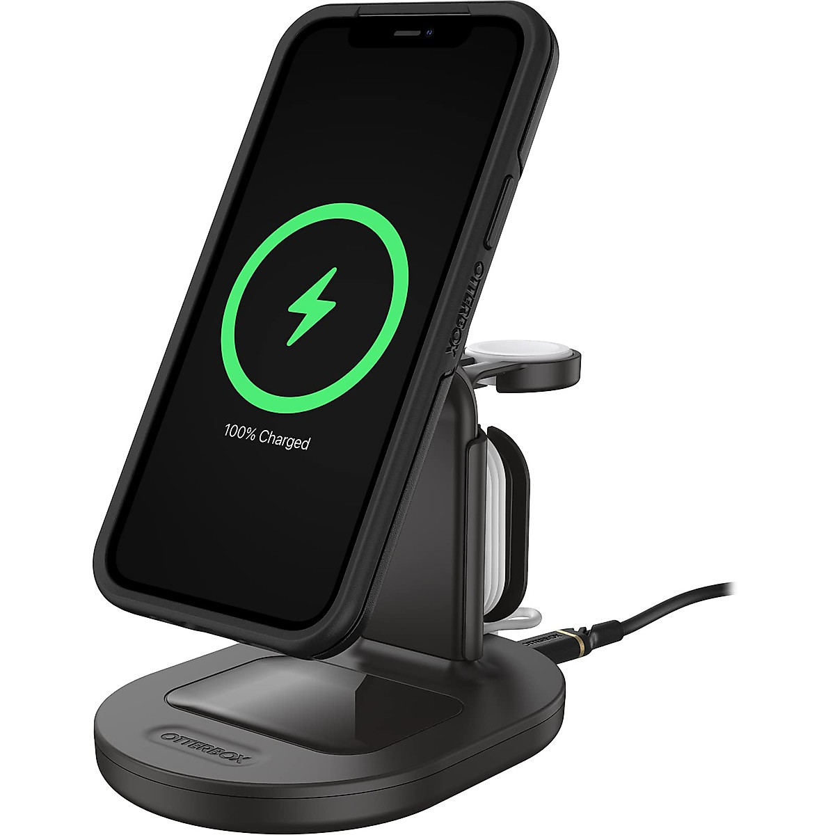 OtterBox 3-in-1 Wireless Charging Station 2.0 for MagSafe - BLACK