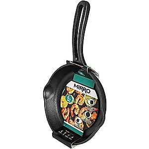 Mirro MIR-19050 Mini Ready to Use Pre-Seasoned Round Cast Iron Skillet, 6 Inch, Black