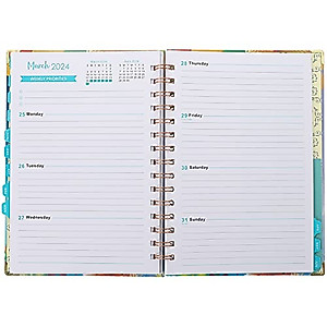 Cabilock 2023 Agenda Book Note Pads Portable Planner Books Planners 2023 Planner Weekly and Monthly Academic Notebook Schedule Planner Daily Planner 2023 Paper Coil Office Calendar Book