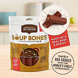 Rachael Ray Nutrish Soup Bones Dog Treats, Beef & Barley Flavor, 11 Bones