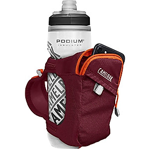 CamelBak Quick Grip Chill Handheld, 21oz., Burgundy/Hot Coral