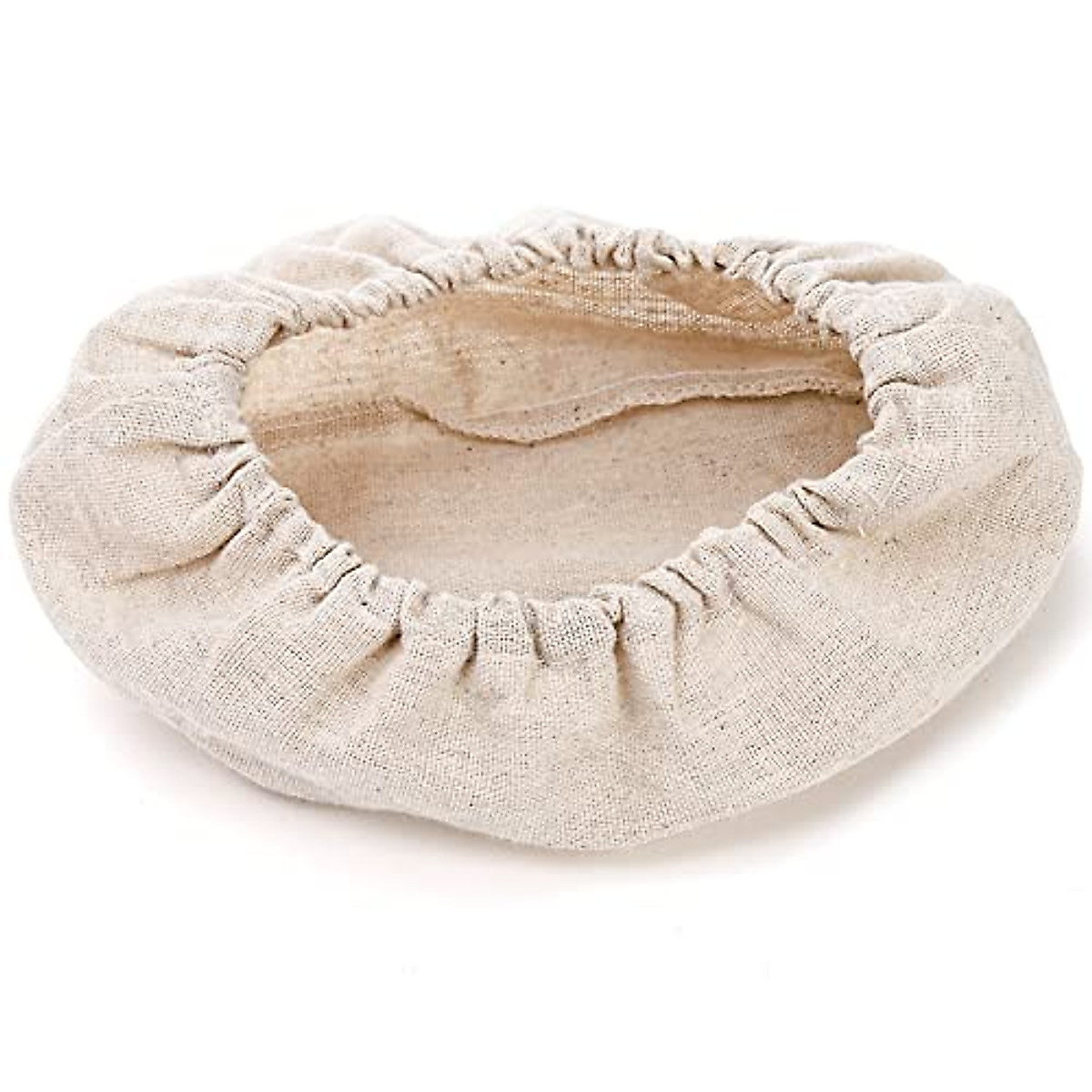 Hiceeden 15 Pieces Bread Proofing Basket Cloth Liner, 7.8 Inch Oval Natural Fiber Dough Banneton Proofing Basket Cover for Homemade Bread Home Baking, Fit for 7.8" Diameter or Smaller Basket