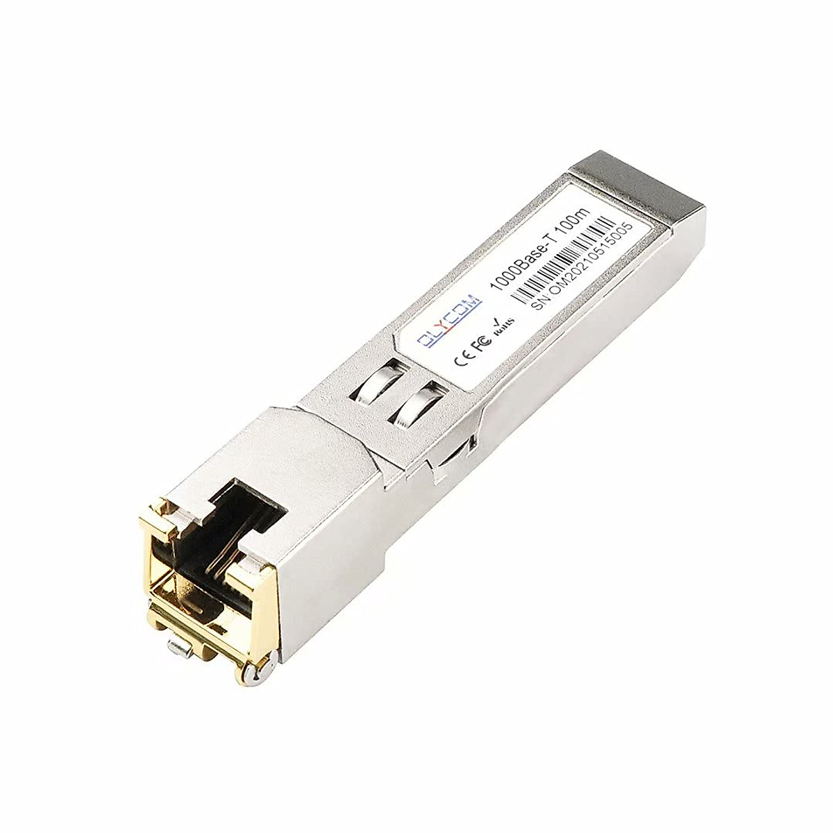Copper SFP Mini GBIC RJ45 SFP 1.25G 1000BASE-T 100m for Cisco GLC-T/SFP-GE-T Meraki MA-SFP-1GB-TX Ubiquiti UF-RJ45-1G D-Link Supermicro Netgear, TP-Link and Other Open Devices