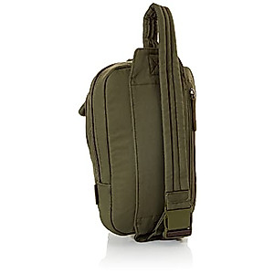 Vera Bradley Women's Cotton Utility Sling Backpack, Climbing Ivy Green - Recycled Cotton, One Size