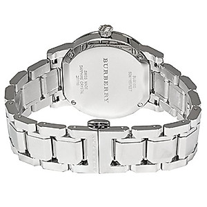 BURBERRY Women's BU9100 Large Check Stainless Steel Bracelet Watch