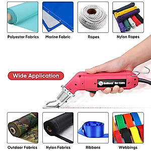 RoMech Rope Cutter Fabric Cutter - Pro Electric Hot Knife Heat Sealer with Non-adjustable Power (60W) - Cutting Tool Kit- with Blades & Accessories (RM-017)