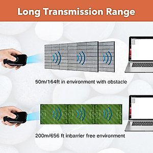 Trohestar N3 Mini Bluetooth Barcode Scanner 1D 2D QR Compatible with 2.4GHZ Wireless & Wired Connection Portable 2D Bar Code Reader Portable Barcode Scanner