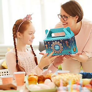 16 Pcs Happy Diwali Gable Boxes Diwali Party Favor Treat Boxes Rangoli Lantern Favor Packaging Box Indian Deepavali Candy Gift Box Goodie Box for Diwali Party Decorations Lights Festival, 4 Style