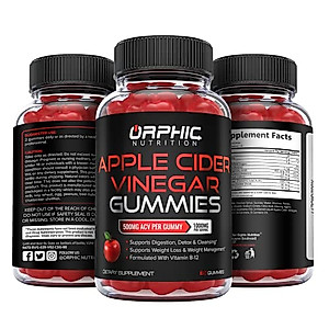 Apple Cider Vinegar Gummies - 1000mg -Formulated to Support Weight Loss Efforts, Normal Energy Levels & Gut Health* - Supports Digestion, Detox & Cleansing* - ACV Gummies W/ VIT B12, Beetroot