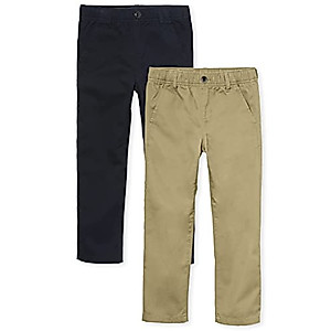 The Children's PlaceThe Children's Place Boys Stretch Skinny Chino Pants3 packFlax/New Navy/Black4