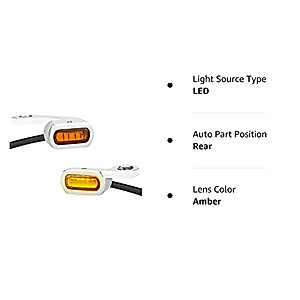 HAZAWA Led Motorcycle Turn Signals Switchback Mini Blinkers Handlebar Marker Light Compatible with Harley Sportster 1200 Iron 883 (Specific CH-Amber)