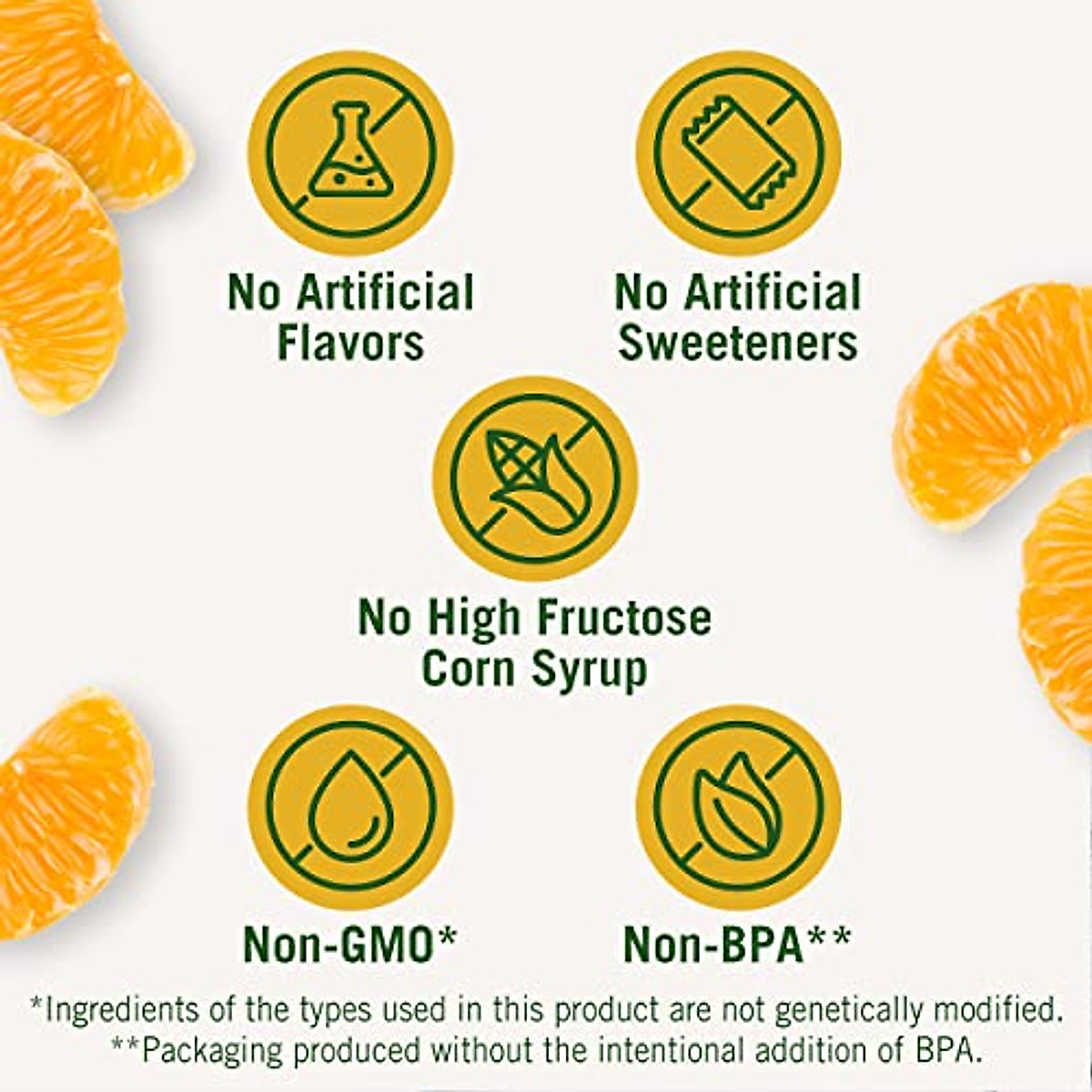 Del Monte Mandarin Orange in 100% Juice Snack Cups, 4-Ounce Cups (Pack of 12)