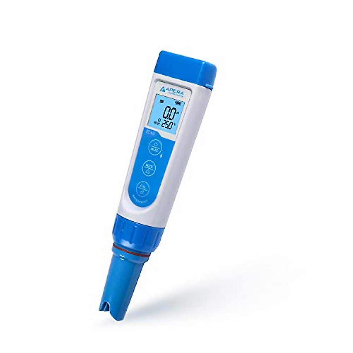 Apera Instruments, LLC-AI314 Premium Series EC60 Waterproof Conductivity Pocket Tester Kit, ±1% F.S Accuracy, Easy Switch of EC/TDS/Salinity, Replaceable Probe