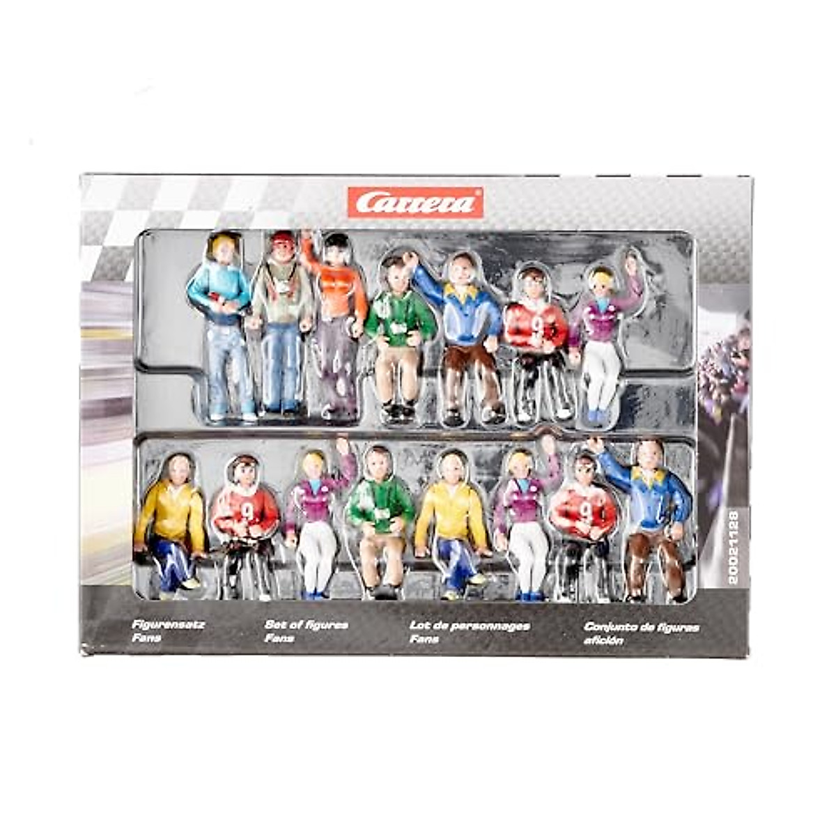 Carrera Race Spectators - Set of 15 Detailed Fans - 1:32 Scale Figures - Realistic Scenery Accessory for Slot Car Track Sets