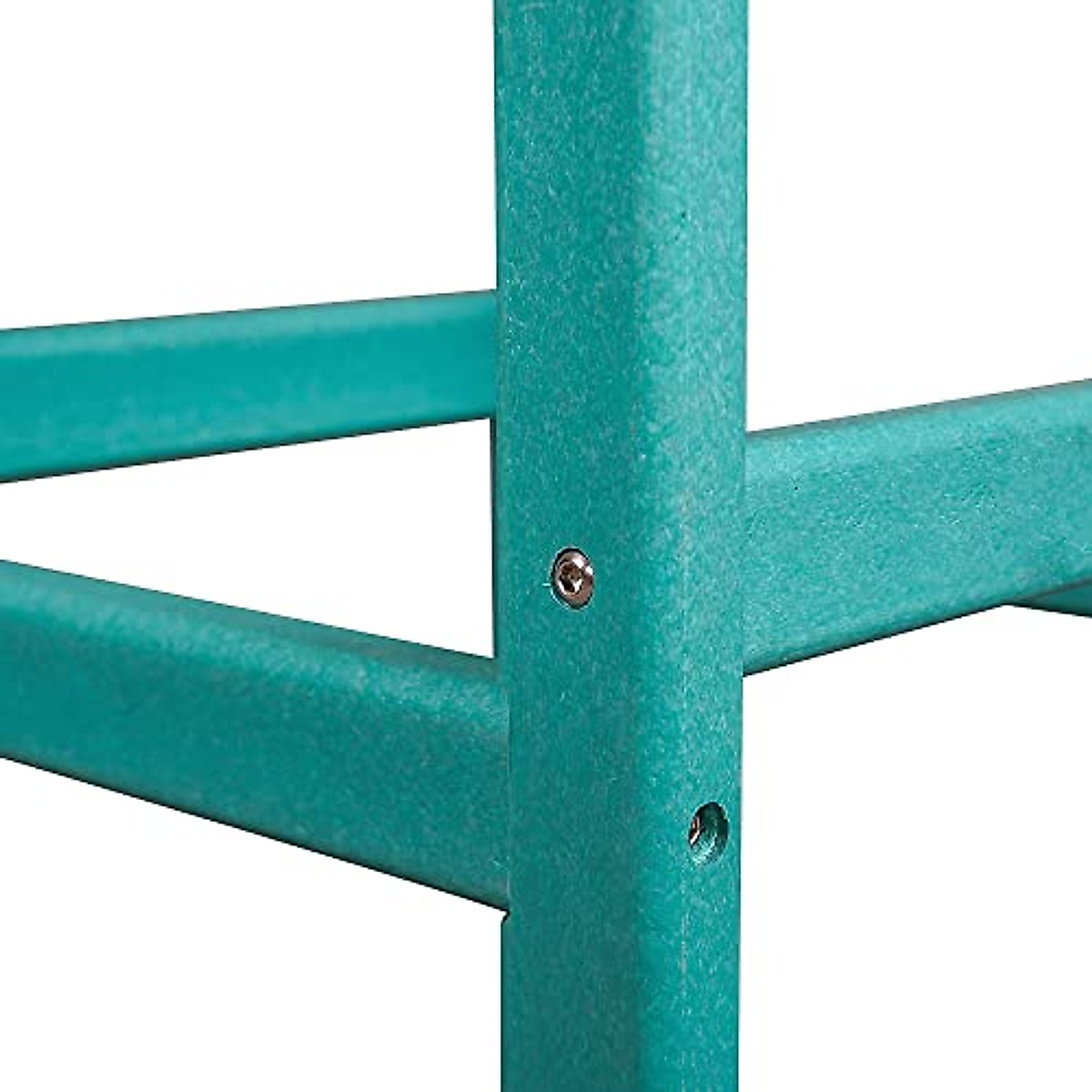 SFYLODS Adirondack Patio 14" Square Side Table, 18" Inches Tall, Premium Quality, Wood Like Material, Poly Lumber Weather Resistant for Garden, Backyard, Indoor, Living Room, Deck, Porch - Turquoise