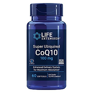 Life Extension Super Ubiquinol Coq10, 100 Mg, 60 Softgels | Super Omega-3 Epa/dha Fish Oil, 120 Softgels | Heart & Brain Health Supplements, Inflammation Management, Anti-Aging Support.