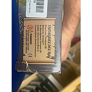 Fantasydice-Cthulhu Tome-Green - Dice Tray - 9" Octagon with Lid and Dice Staging Area- Holds 5 Sets(7 Dice Set/Standard) for All Tabletop RPGs Like D&D, Call of Cthulhu, Shadowrun.