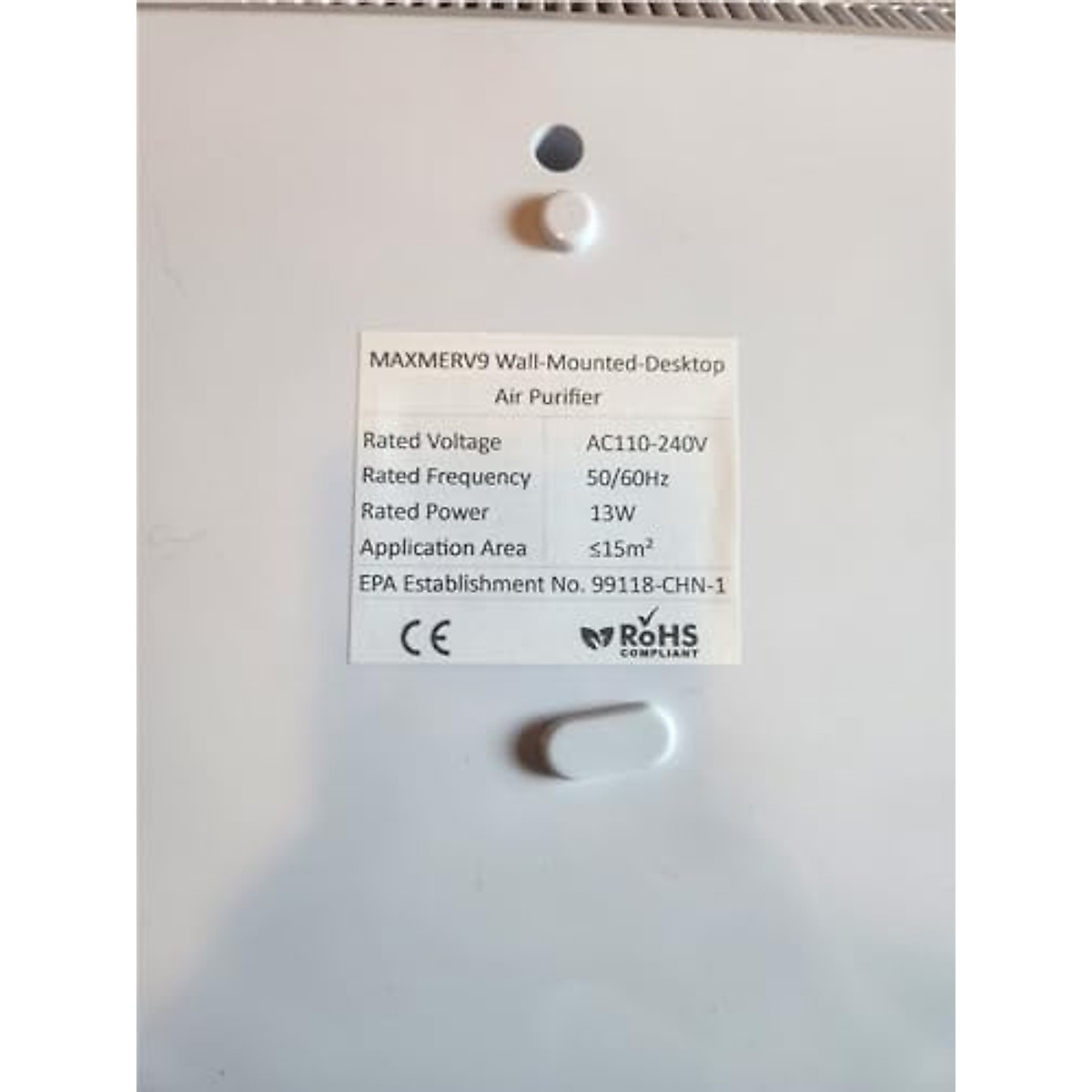 ALL-IN-ONE Wall-Mount/Desktop/Bedroom Air Purifier with HEPA Carbon Cold-Catalyst & UVC