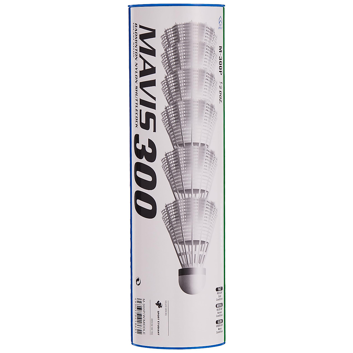 YONEX Mavis 10 Badminton Shuttlecocks - Tube of 6, Colour- Yellow, one Size, K-REY-YX10Y