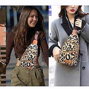 IAGOM Sling Bag for Women Crossbody Bag, Chest Bag Fanny Packs Sling Backpack with Zip Anti Theft Pocket for Hiking Travel