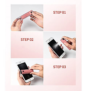 YTT Screen Cleaner, All-in-One Spray & Wipe Cleaner, with Transparent Protective Shell for All Phones, Laptop and Tablet Screens (Pink)