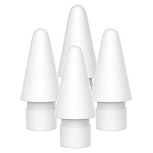 Replacement Tips Compatible with Apple Pencil 2 Gen iPad Pro Pencil - iPencil Nib for iPad Pencil 1 st/Pencil 2 Gen White 4 Pack
