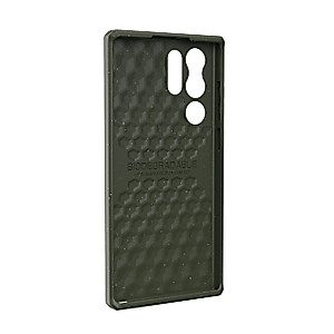 URBAN ARMOR GEAR UAG Designed for Samsung Galaxy S22 Ultra Case Green Olive 100% Biodegradable, Compostable, Mindful Eco-Friendly Ultra Slim Outback Biodegradable Protective Cover, [6.8 inch Screen]