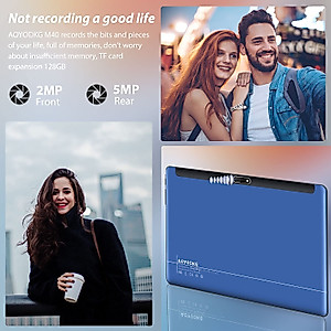 AOYODKG Android 11 Tablet, Tablet with Keyboard,4GB RAM 64GB ROM/128GB Expansion 2 in 1 Tablet,6000mAh,Dual Camera, IPS Touchscreen, GMS Certified Tablets PC