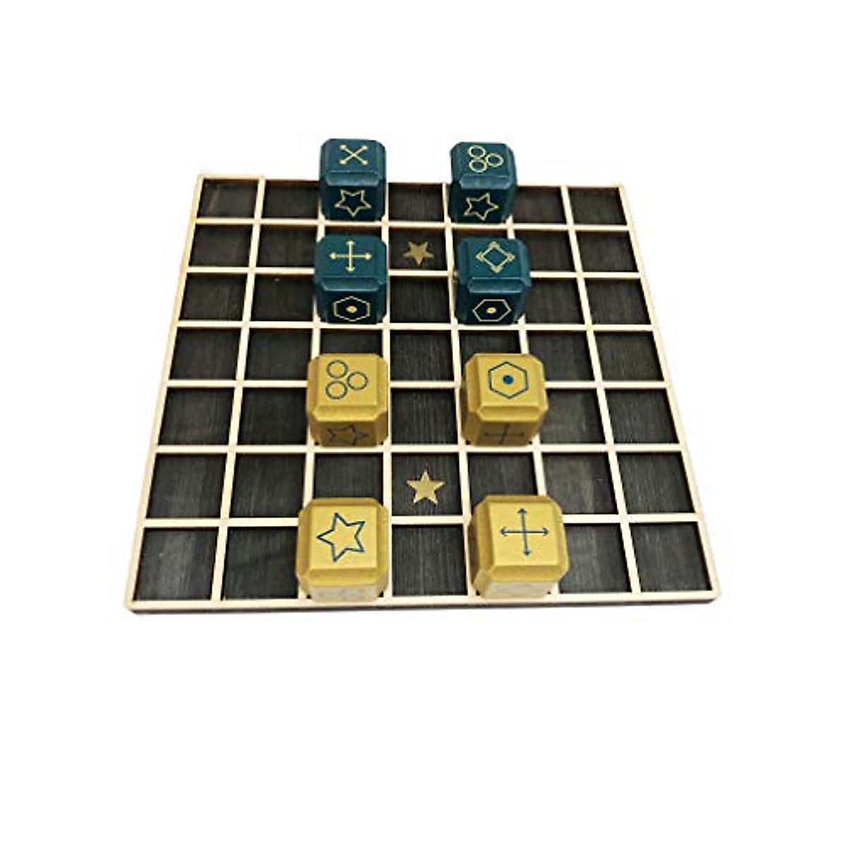 Project Genius: Deblockle- The Game of Tips and Turns, 2 Player Strategy Game, Game for Families and Adults, Ages 8+, Solid Wood Based Board and Blocks