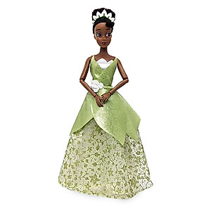 Disney Store Official Disney Princess Classic Doll (Tiana from The Princess and the Frog), 11 Inches, includes Brush with Molded Details, Posable Toy in Classic Outfit - Disney Princess Toys for Girls
