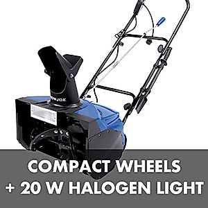 Snow Joe SJ623E 18-Inch 15-Amp Electric Walk-Behind Single Stage Snow Blower w/ Headlight, 18-Inch