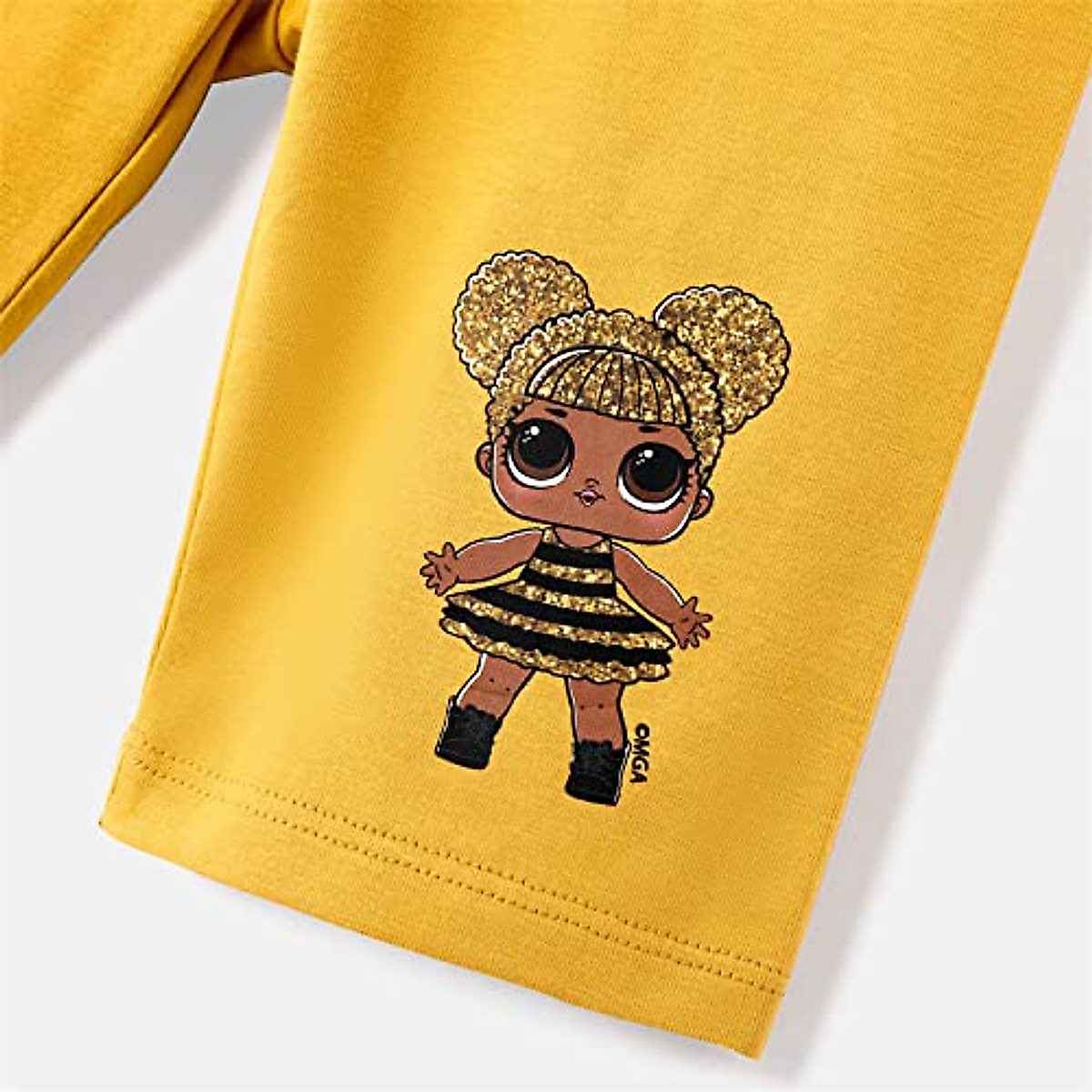 L.O.L. Surprise! Toddler Kids Girls Outfits Girls Shortsleeve Tops Tee Tshirt and Shorts Set Black 4-5 Years