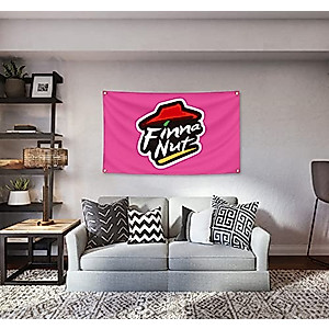 Isvian Finna Nut Flag 3X5 Ft Funny Banner , Resistance Fading Durable 3x5 Feet Banner, Man Cave Wall Flag with Brass Grommets for College Dorm Room Decor,Tailgates,Parties,Gift.