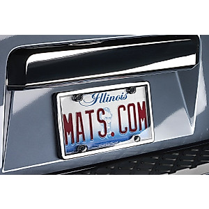 WeatherTech ClearCover License Plate Cover and Frame, White / Black