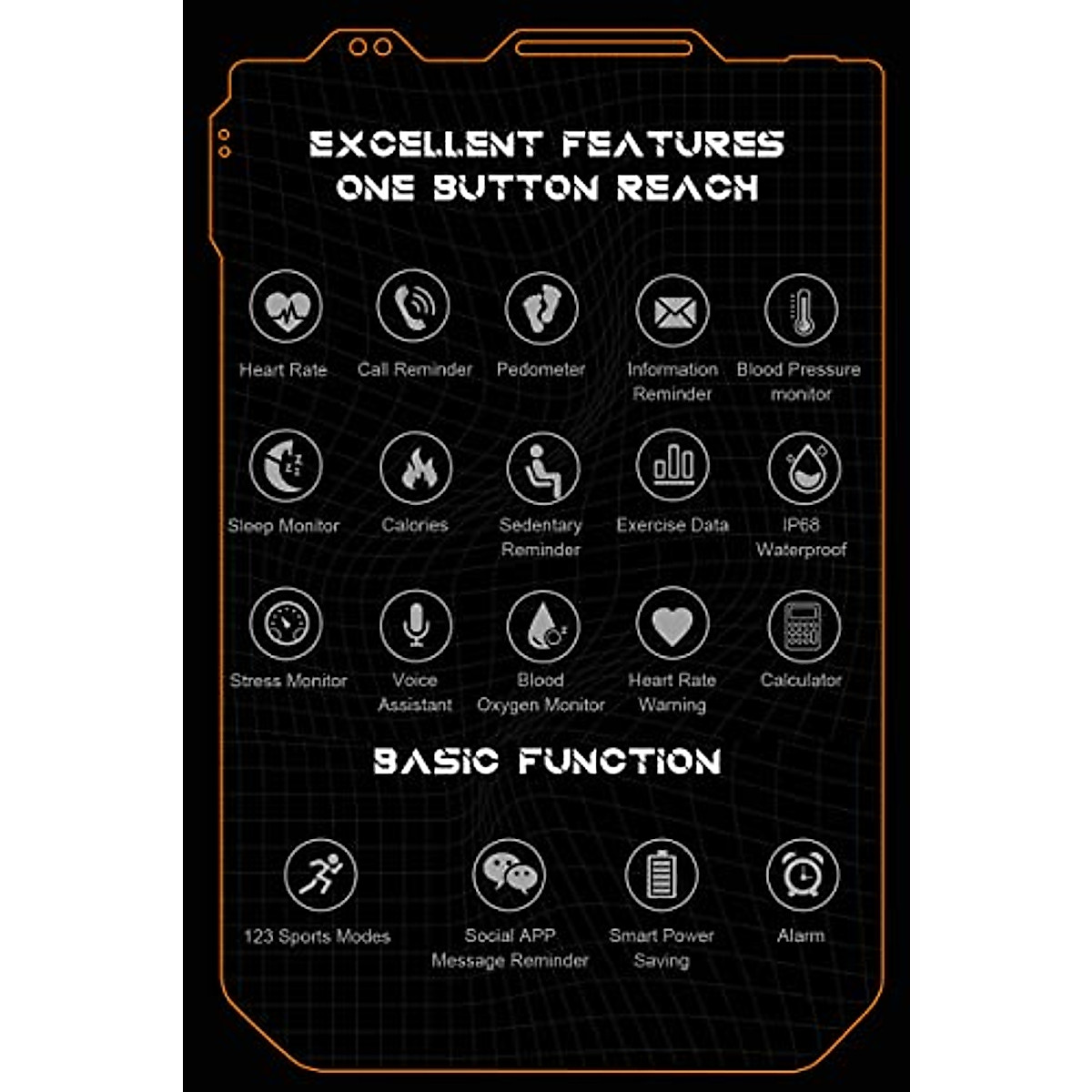 Loluka Military Smart Watch for Men Answer/Make Calls Heart Rate Sleep Tracker 1.83" Touch Screen Mens Smartwatch for Android iOS Phones Tactical Pedometer Fitness Watch