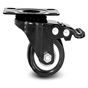 Casters Swivel casters Heavy Duty of 4 Pack, 1.5Inch Polyurethane Castor Wheels for Trolley Furniture Caster Load Bearing 200kg casters Workbench