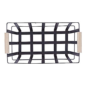 DII Urban Metal Basket Contemporary Storage Container, Black, Basket Set, 3 Piece