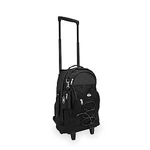 Everest Wheeled Backpack, Black, One Size