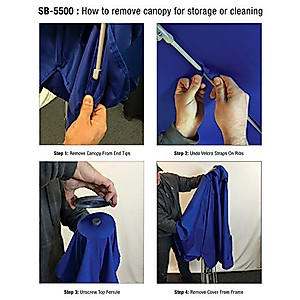 Strombergbrand The Vented Bistro, Large Outdoor Patio Umbrella with Tilt Adjustments, Café Style Market Umbrella, Patented Construction, Commercial Quality Heavy Duty Table Top Umbrella, Red