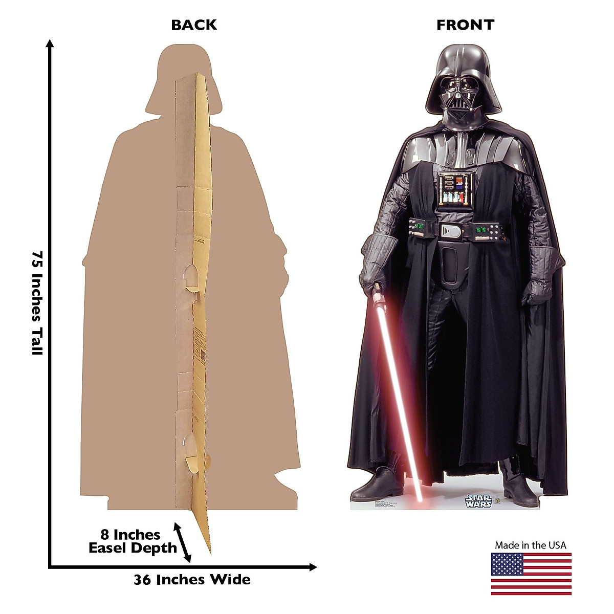 Cardboard People Darth Vader Life Size Cardboard Cutout Standup - Star Wars Classics (IV - VI)