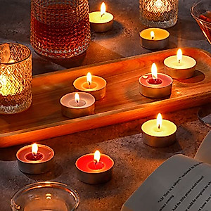 108 Pcs Scented Tea Lights Candles Variety Pack 9 Scents Mini Candles Set Small Scented Tealight Candles Bulk, Lavender Vanilla Cinnamon Rose Lemon Green Tea Cherry Blossom Ocean and Jasmine