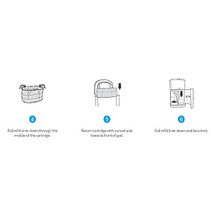 JANM280DAEA - AKORD Slim Adult Diaper Disposal System, White, 12.44x10.51x20.51 Inch