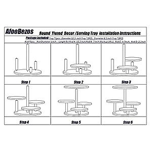5 Tier Round Cupcake Tower Stand for 60 Cupcakes, Wooden Cake Stands with Tiered Tray Decor,Farmhouse Tiered Tray Decor,Cupcake Display for Birthday Graduation Baby Shower Tea Party