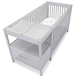 Delta Children Crib and Changer Changing Pad and Cover, White