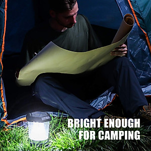 innofox LED Camping Lantern Battery Powered 1500 Lumen COB Camping Light 4*D Batteries(Included) Perfect for Camp Hiking Emergency Kit